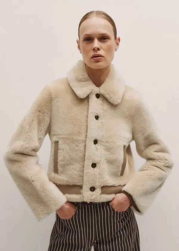 ME+EM Reversible Shearling Jacket