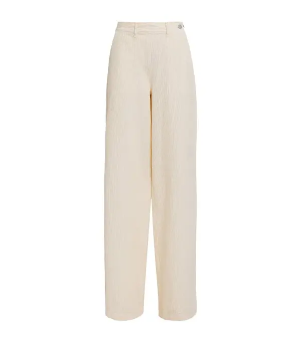 Max & Co. Corduroy Wide-leg Trousers - White