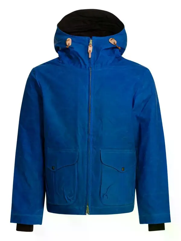 CECCARELLI Hooded Cotton Jacket - Blue