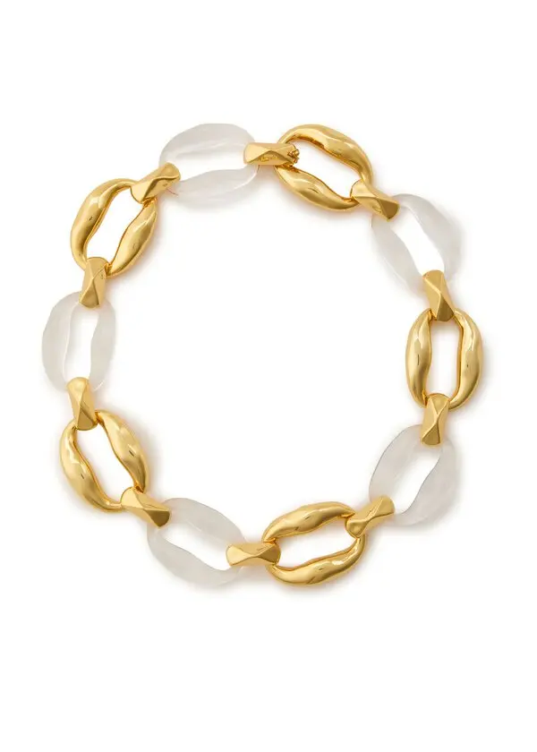 Alexis Bittar Liquid Lucite Link Necklace