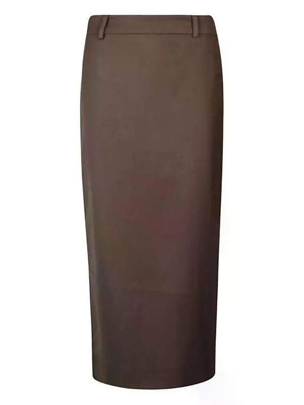 THE FRANKIE SHOP Alrose Pencil Skirt - Brown