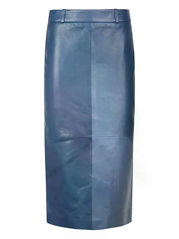 THE FRANKIE SHOP Taney Leather Midi Skirt