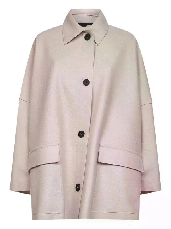 Harris Wharf London Button-fastening Patch-pocket Coat