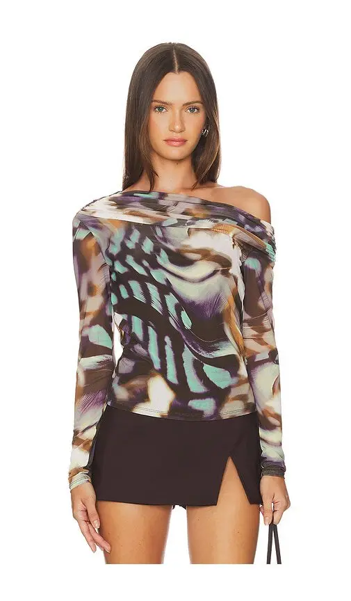 AFRM Barry Top - Feather Swirl
