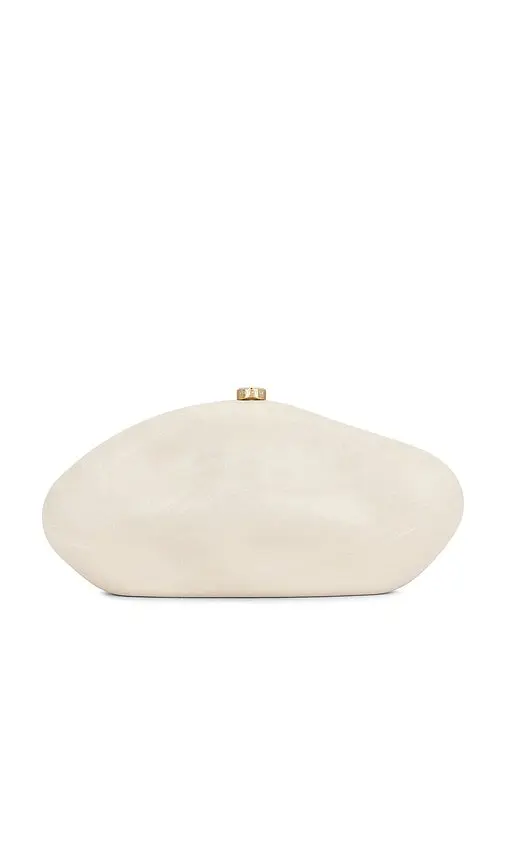 Cult Gaia The Caldera Clutch - Travertine