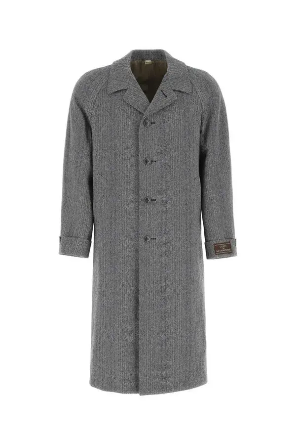 Gucci Embroidered Wool Blend Coat