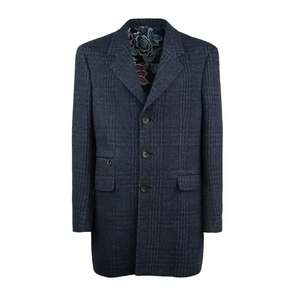 Etro Wool Plaid Coat