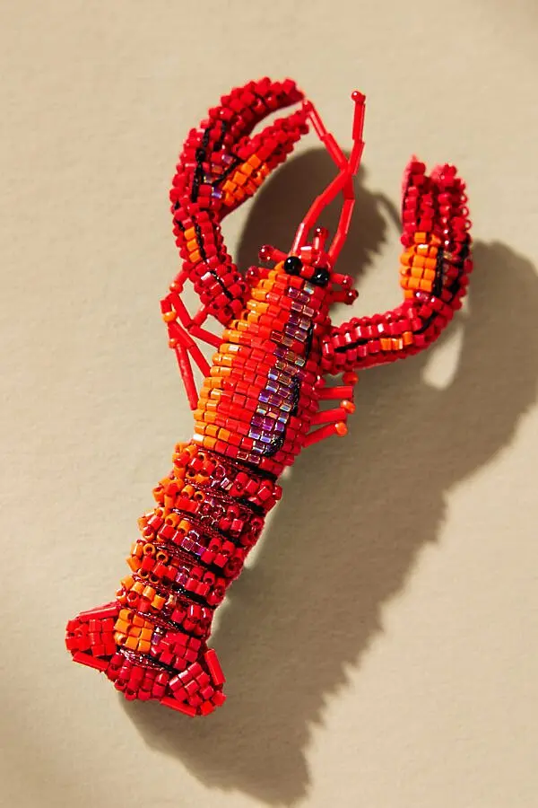 Mignonne Gavigan Beaded Lobster Brooch