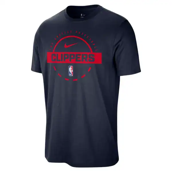 Nike La Clippers Nba Practice T-Shirt - Blue | Editorialist