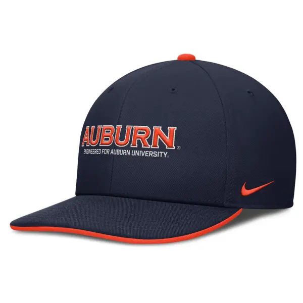 Nike Auburn On-field Pro Dri-fit College Adjustable Hat - Blue
