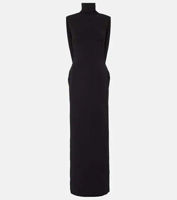 Nina Ricci Jersey Maxi Dress - Black - 30% Off | Editorialist
