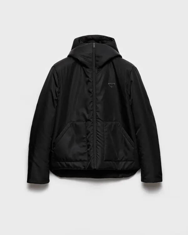 Prada Re-nylon Hooded Jacket - Black