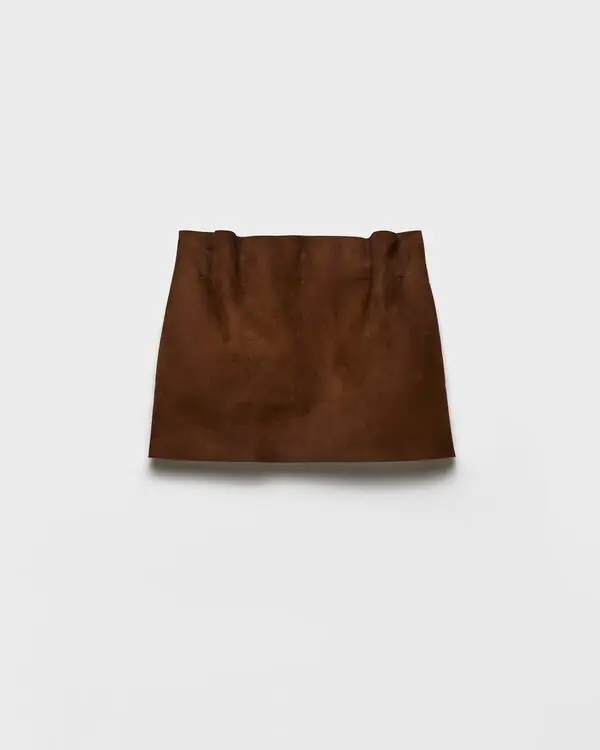 Prada Suede Miniskirt