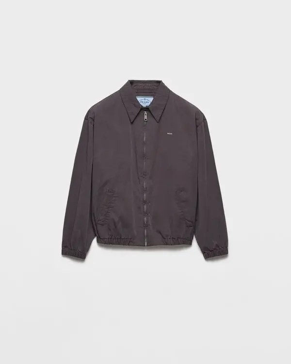 Prada Gabardine Blouson Jacket - Smoky Gray
