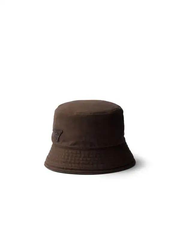 Prada Cotton Bucket Hat - Brown | Editorialist