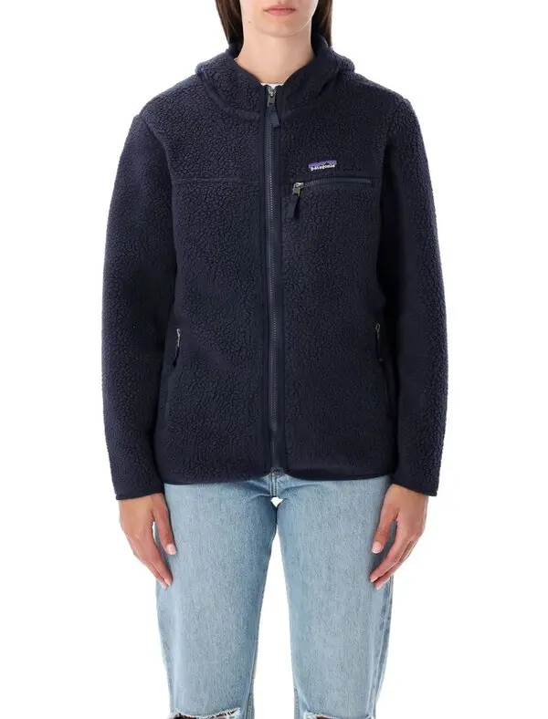 Patagonia Retro Pile 100% Recycled Fleece Hoody - Sunken Blue