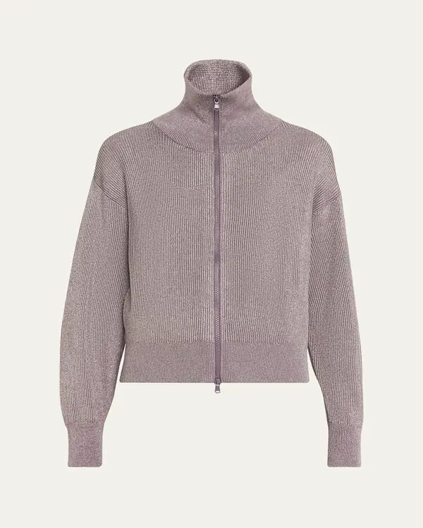 Brunello Cucinelli Sparkly Zip-up Jacket