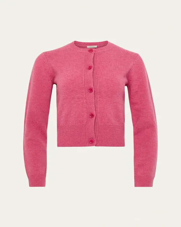 JW Anderson Ribbed Merino Wool Cardigan - Camelia