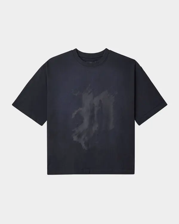 PURPLE BRAND Textured Jersey Monogram Crewneck T-shirt