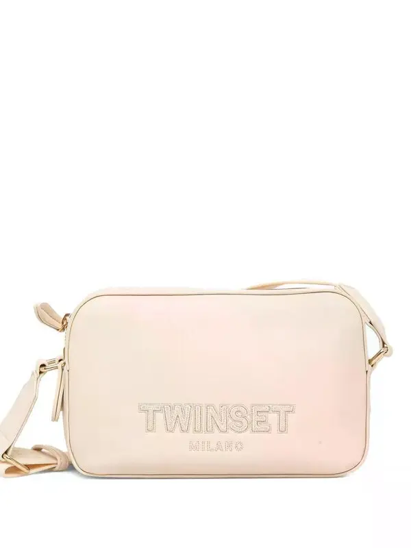 TWINSET Logo-detail Double-zip Crossbody Bag