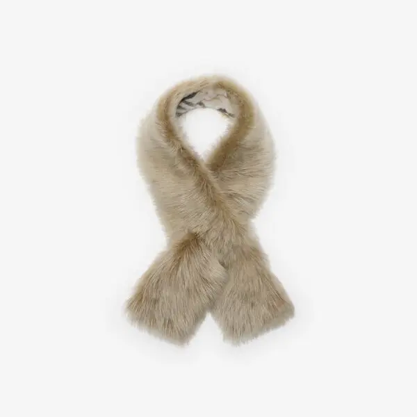Burberry Reversible Shearling Scarf
