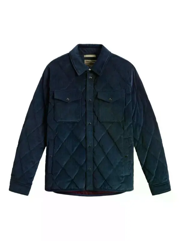 Woolrich Corduroy Quilted Shirt Jacket - Blue
