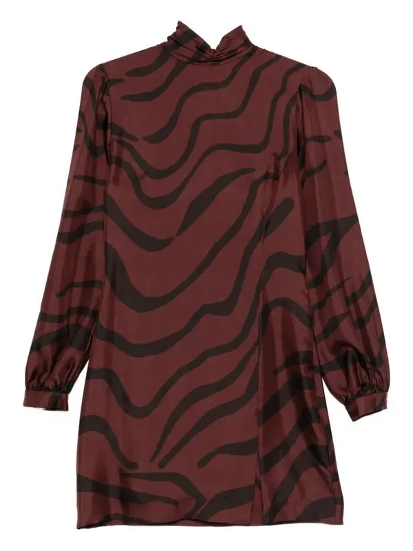 Raquel Diniz Mini Dress With Wave Print