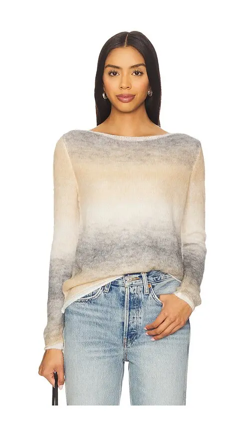 Line & Dot Abstract Ombre Sweater
