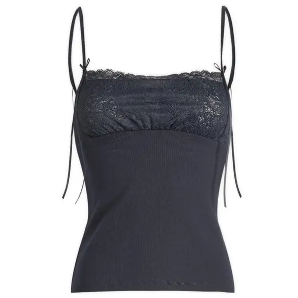 FRUITY BOOTY Meringue Tank Top - Navy