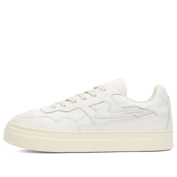 S.W.C STEPNEY WORKERS CLUB Omni Pearl S-strike Leather Sneakers - White