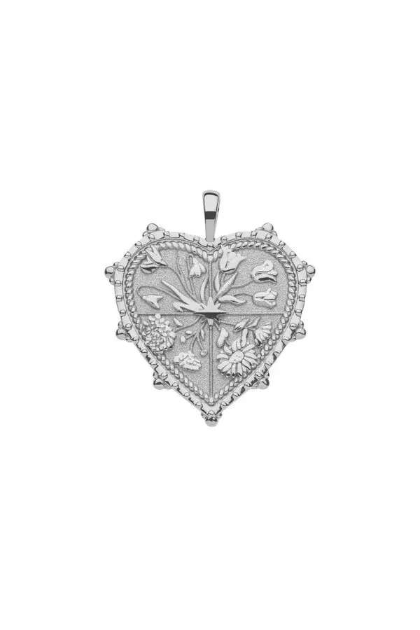JANE WIN Hope Heart Pendant - Silver