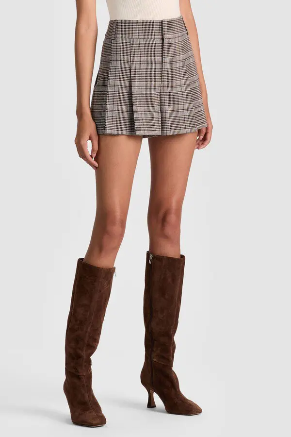 Alice + Olivia Scarlet Flutter Short - Chocolate