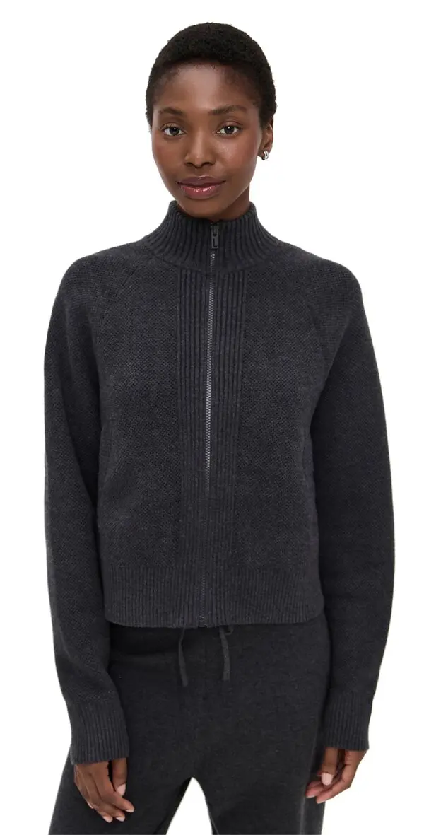 Lunya Cottonsilk Bomber Zip Up