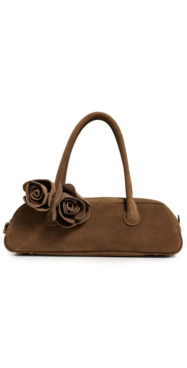 Dolce Vita Boracay Suede Handbag - Brown Suede
