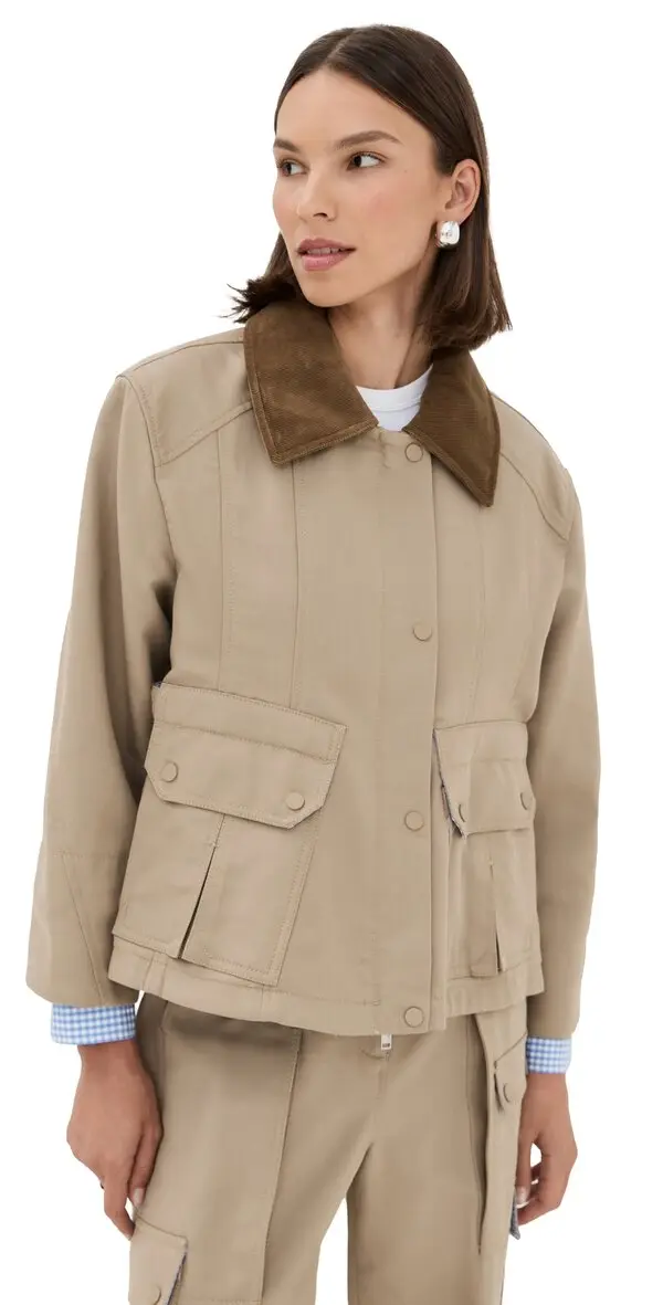 3.1 Phillip Lim Cropped Flounce Combo Jacket