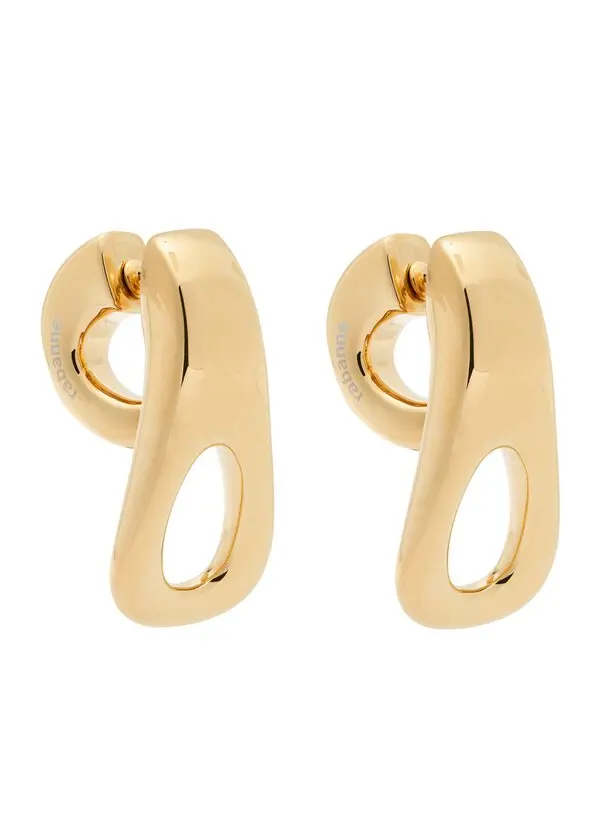 Rabanne Front-back Metal Drop Earrings - Gold