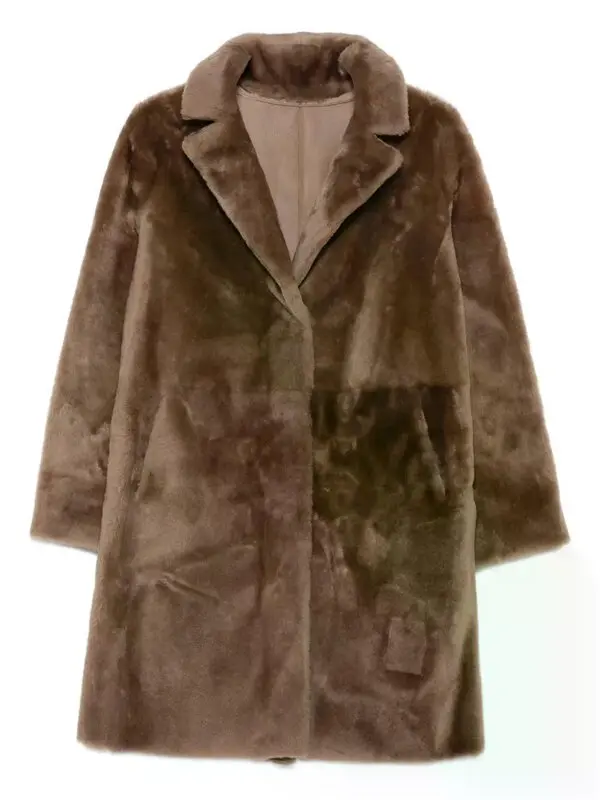 SUPREMA Lapel-collar Fleece Coat