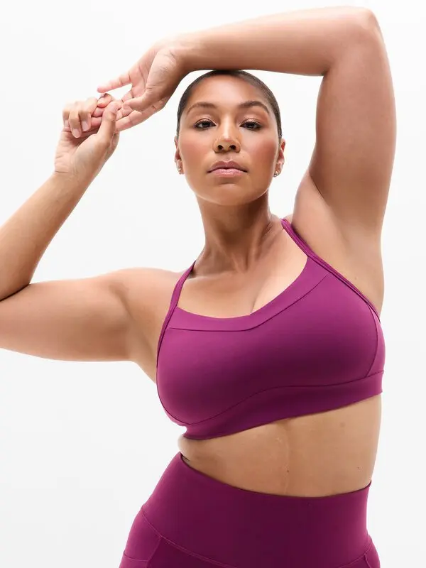 Athleta Vital Sports Bra D-dd - Plum