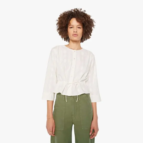 MOTHER Laced Up Top - Multi
