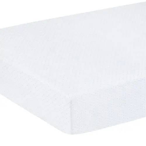 LITTLE ENGLISH Pima Crib Sheet - Blue Micro Dot
