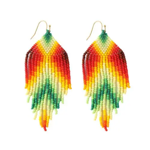 FOSTERIE Otoño Beaded Dangle Earrings