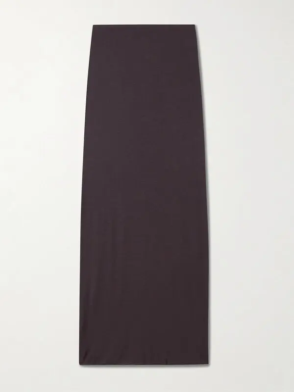 SKIMS Sheer Modal-blend Maxi Skirt