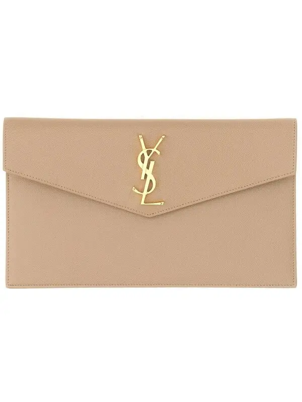 Saint Laurent Uptown Pouch - Beige