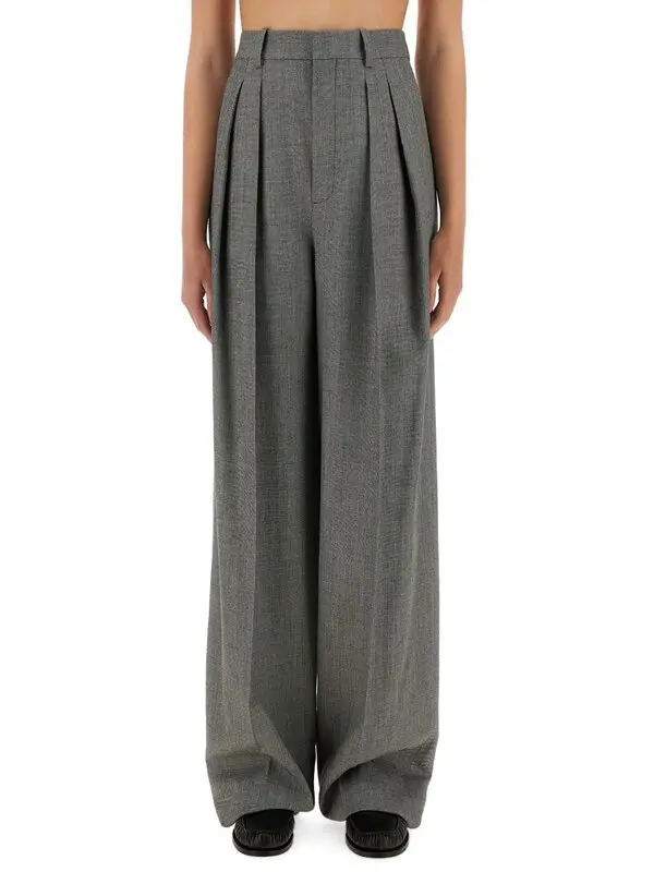 Saint Laurent Wide-leg Wool Pants