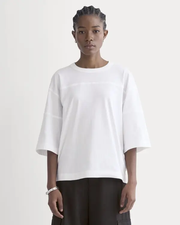 Everlane Oversized Varsity T-shirt - White
