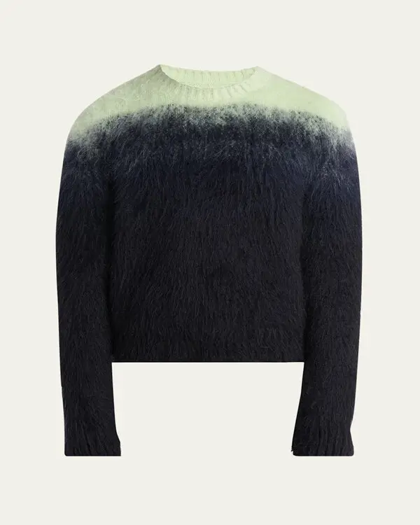 JIL SANDER Brushed Mohair Degrade Crewneck Sweater - After Eigh