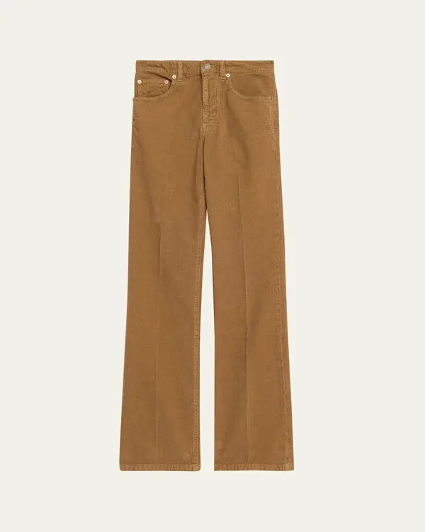 Saint Laurent Corduroy Bootcut-leg Pants