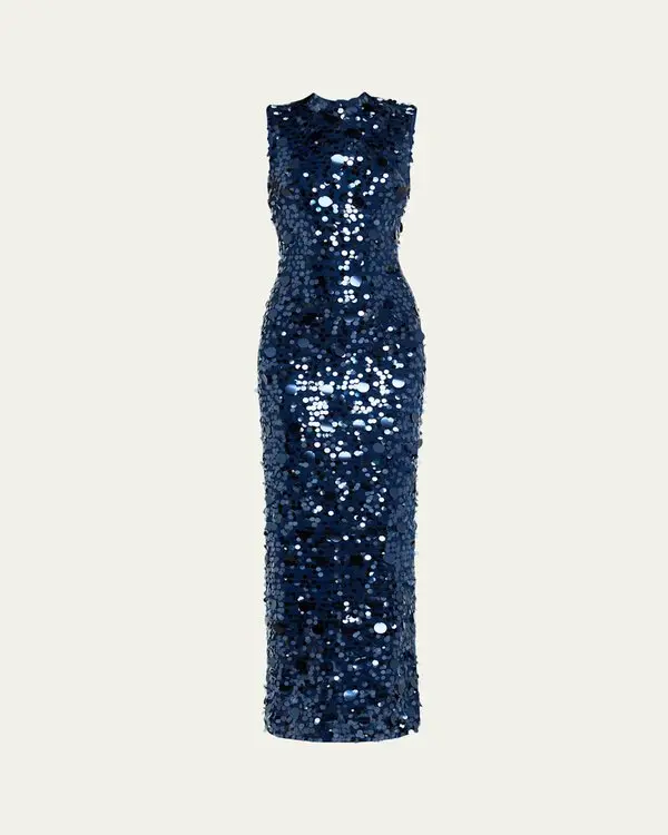 Carolina Herrera Sequined Sleeveless Gown