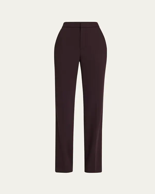 A.L.C. Sophie Wool Gabardine Pants - Deep Plum