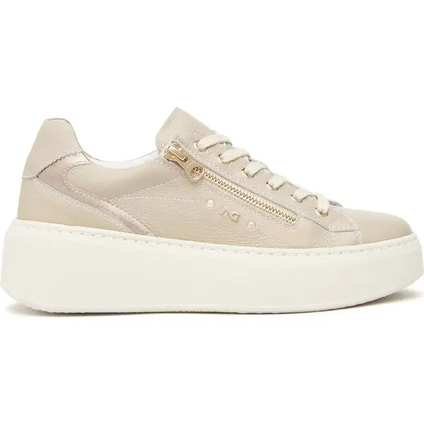 NEROGIARDINI Platform Sneakers - Champagne